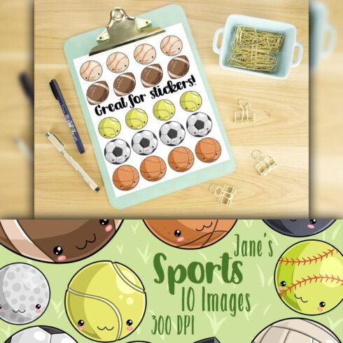 Kawaii Sports Clipart – MasterBundles
