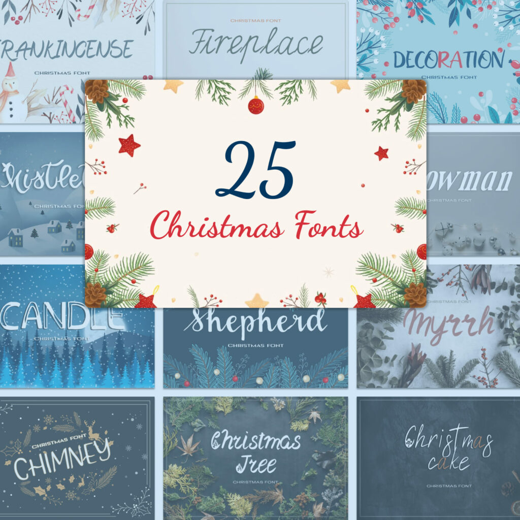 25 Christmas Fonts – MasterBundles