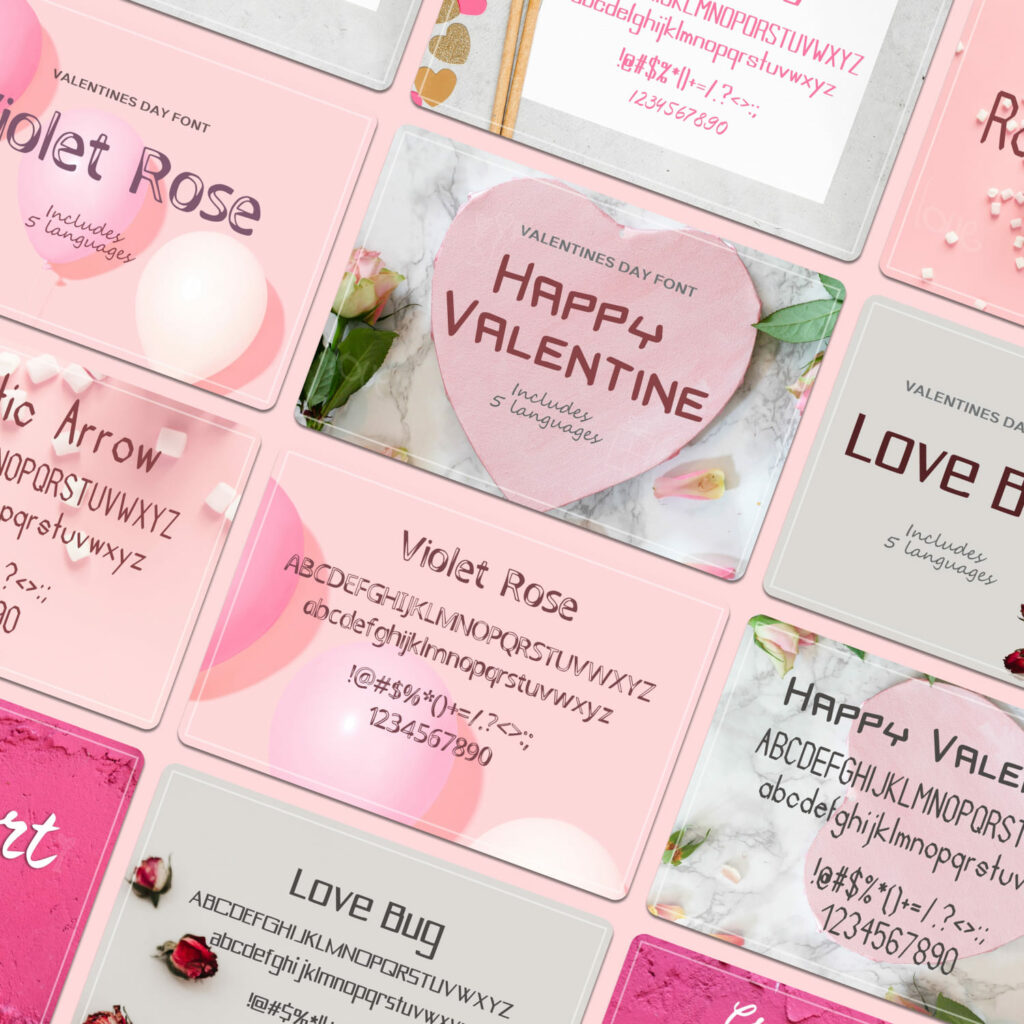 25 Valentine’s Day Fonts – MasterBundles