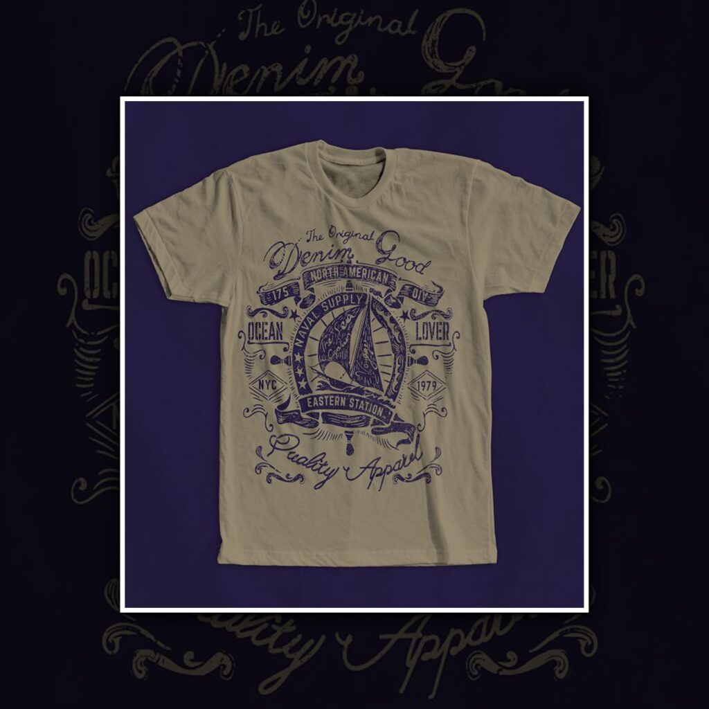 Sailing Ship T-Shirt Design – MasterBundles