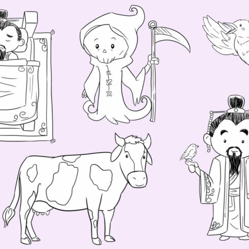 The Nightingale Fairy Tale Clip Art Collection | Master Bundles