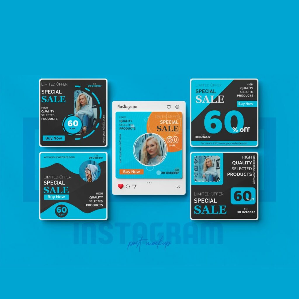 5 Social Media Posts bundle | Instagram Templates - MasterBundles