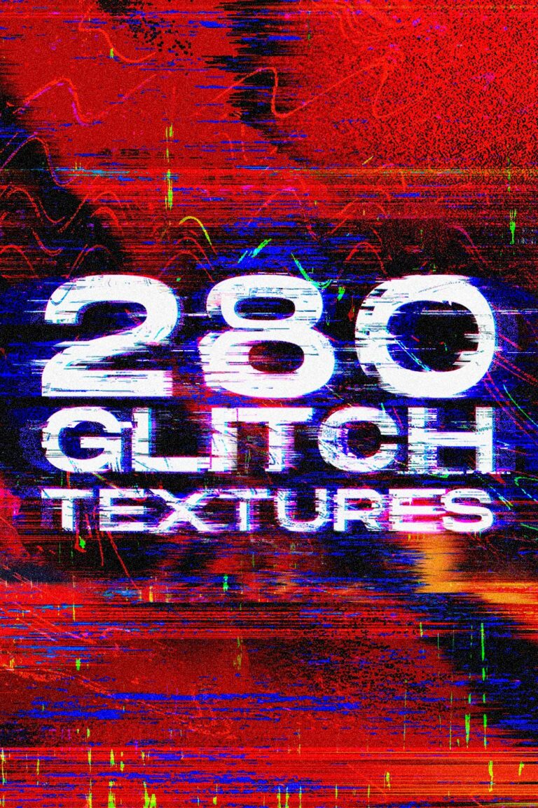 280 Glitch Distortion textures - MasterBundles