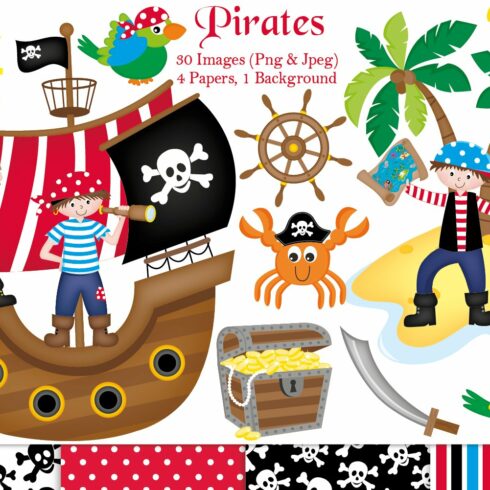 Pirate Clipart, Pirate Graphics & Illustrations, Pirate Ship | Master ...