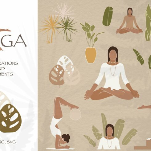 Yoga Abstract Graphic Collection | Master Bundles