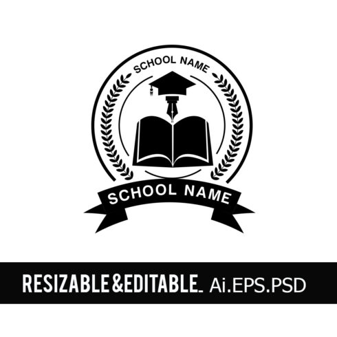 Education Resizable and Editable Logo - MasterBundles
