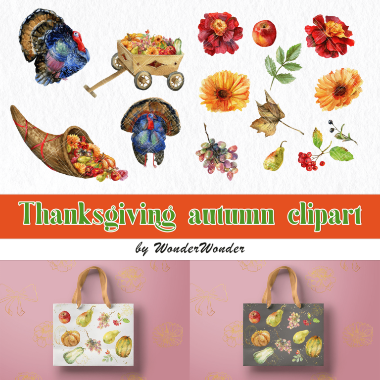 Thanksgiving Autumn Clipart – MasterBundles