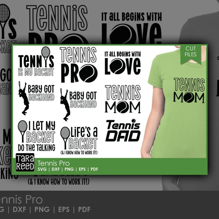 Tennis Pro - Tennis SVG and Cut Files for Crafters – MasterBundles