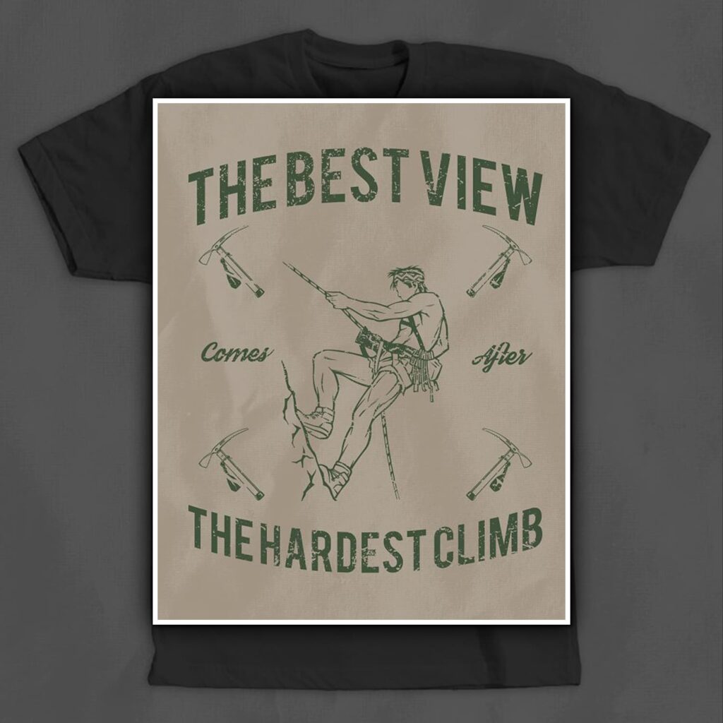 Rock Climbing T-Shirt Design – MasterBundles
