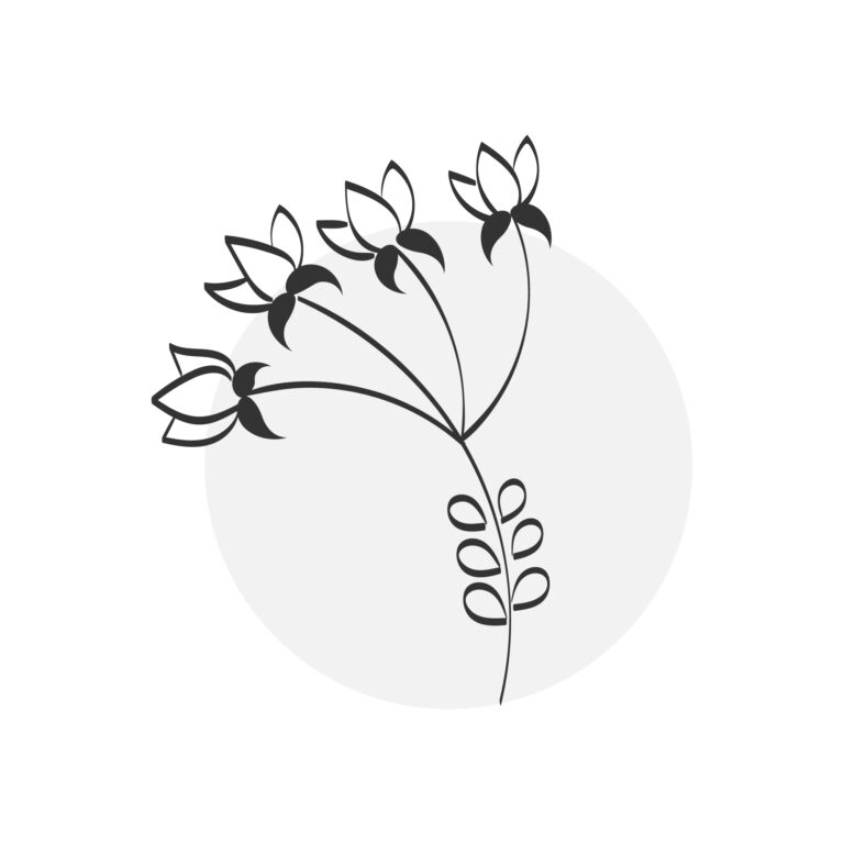 10 Flower drawing with line-art - Only $8 - MasterBundles