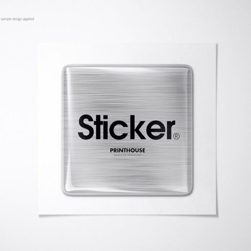 3D Epoxy Dome Stickers Mockup Set | Master Bundles