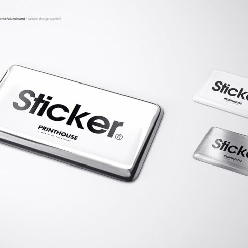 3D Epoxy Dome Stickers Mockup Set | MasterBundles