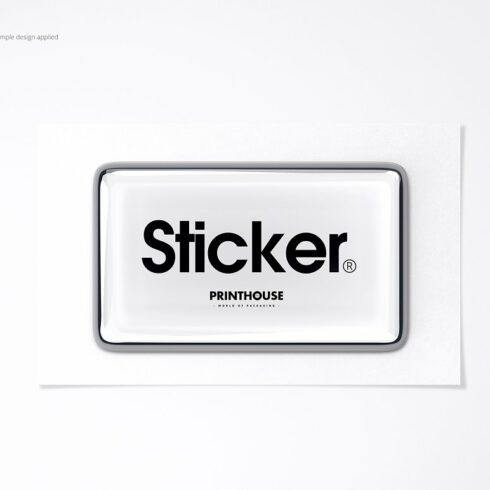 3D Epoxy Dome Stickers Mockup Set | Master Bundles