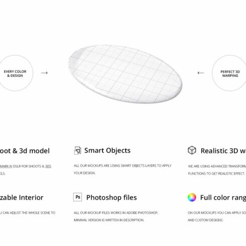 3D Epoxy Dome Stickers Mockup Set | MasterBundles