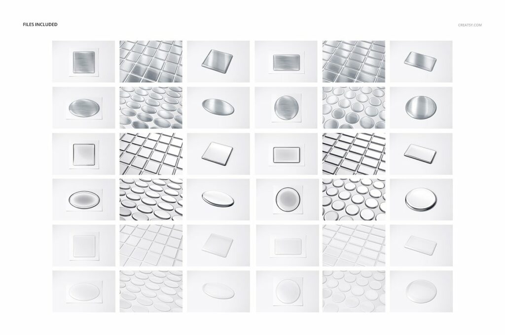 3D Epoxy Dome Stickers Mockup Set – MasterBundles