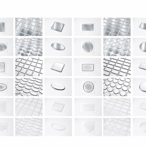 3D Epoxy Dome Stickers Mockup Set | MasterBundles
