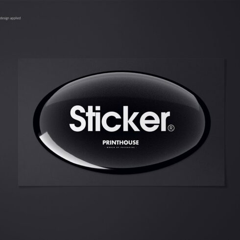 3D Epoxy Dome Stickers Mockup Set | MasterBundles