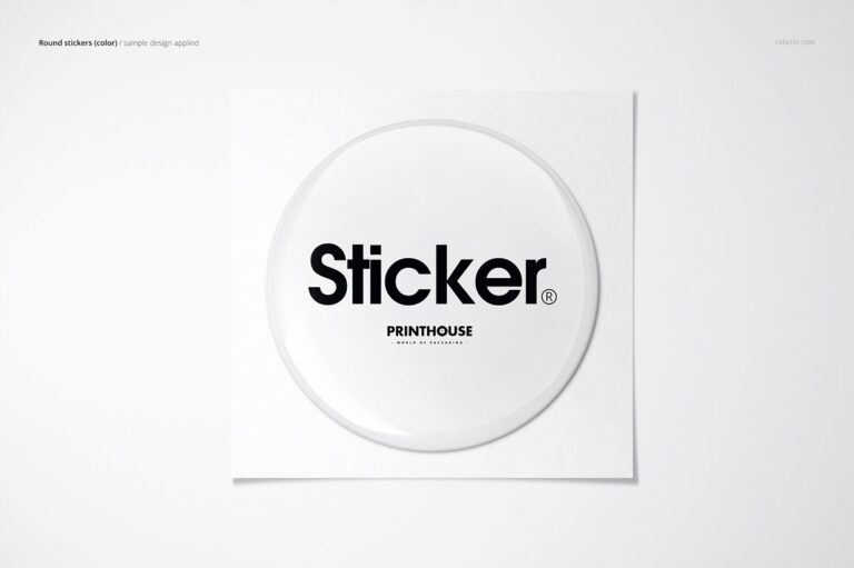3D Epoxy Dome Stickers Mockup Set – MasterBundles