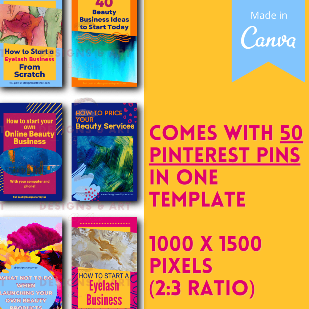 50 Abstract Pinterest Templates - MasterBundles