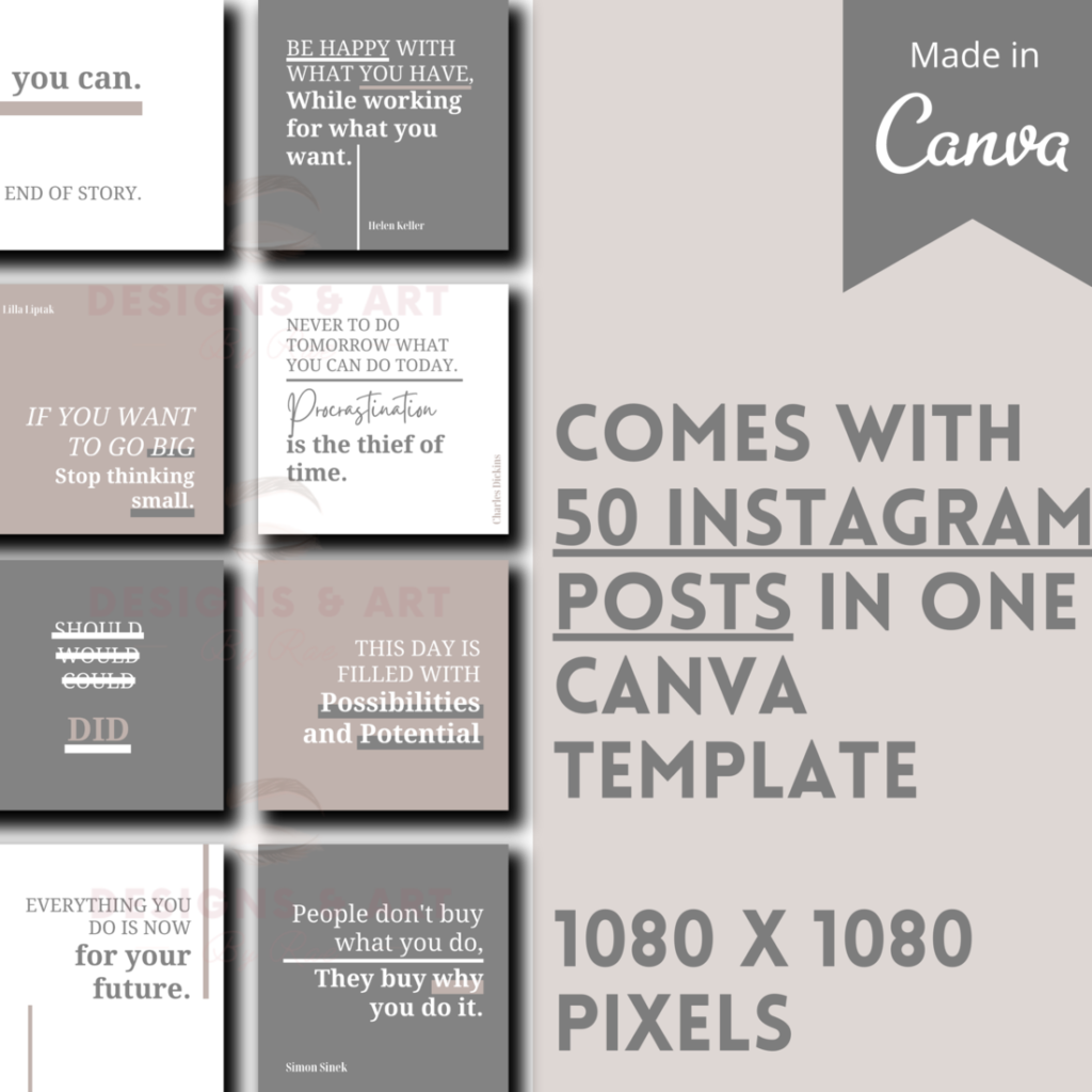50 Minimalist Instagram Quotes - MasterBundles