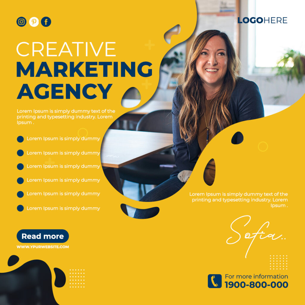 4 awesome social media poster only 12$ - MasterBundles