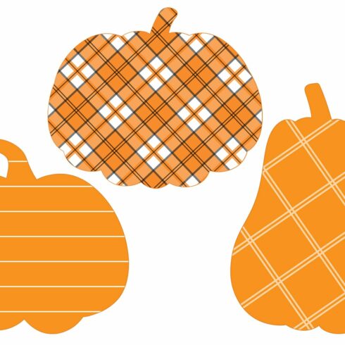 Pumpkin Plaid Print. Pumpkin Strips | MasterBundles