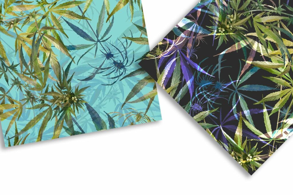 Marijuana Seamless Pattern. Cannabis Seamless Pattern – MasterBundles