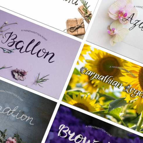 40 Handmade Unique Fonts – MasterBundles