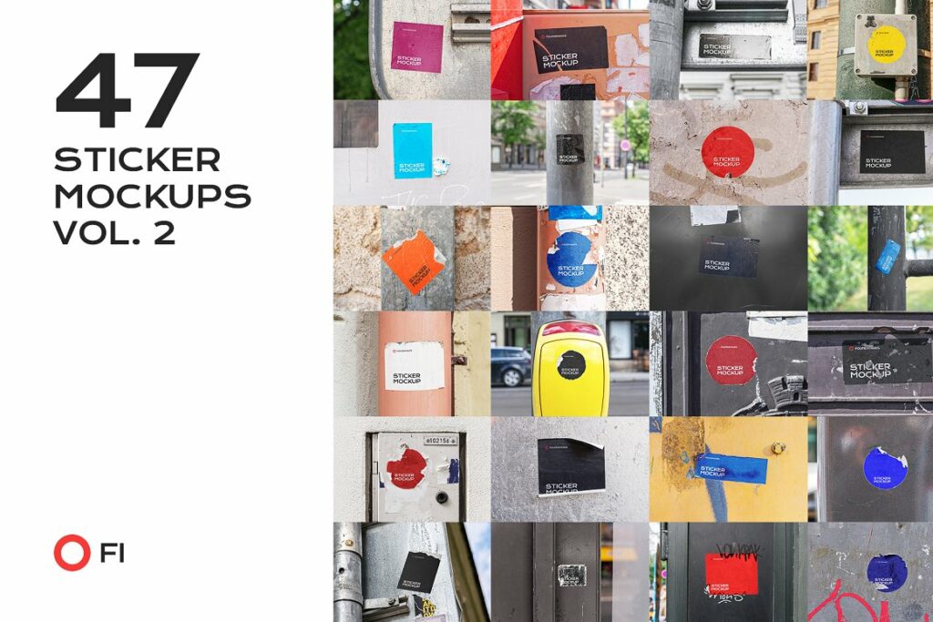 47 Sticker Mockup Bundle – MasterBundles