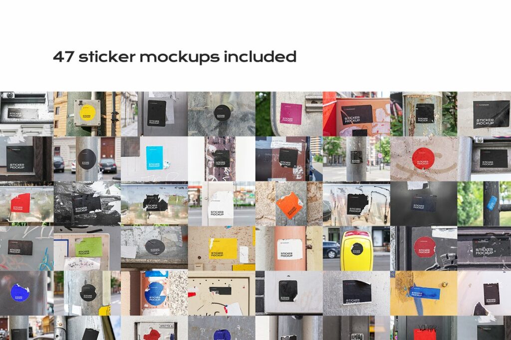 47 Sticker Mockup Bundle – MasterBundles
