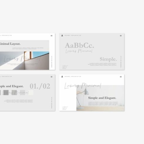 Luxury - Minimal Corporate Design Powerpoint Template | Master Bundles