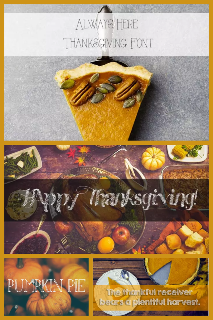 125+ Thanksgiving Fonts 2022: Premium and Free