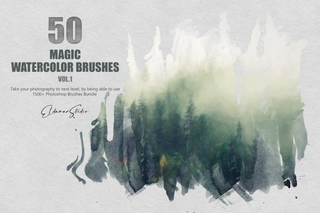 1500+ Photoshop Brushes Bundle – MasterBundles