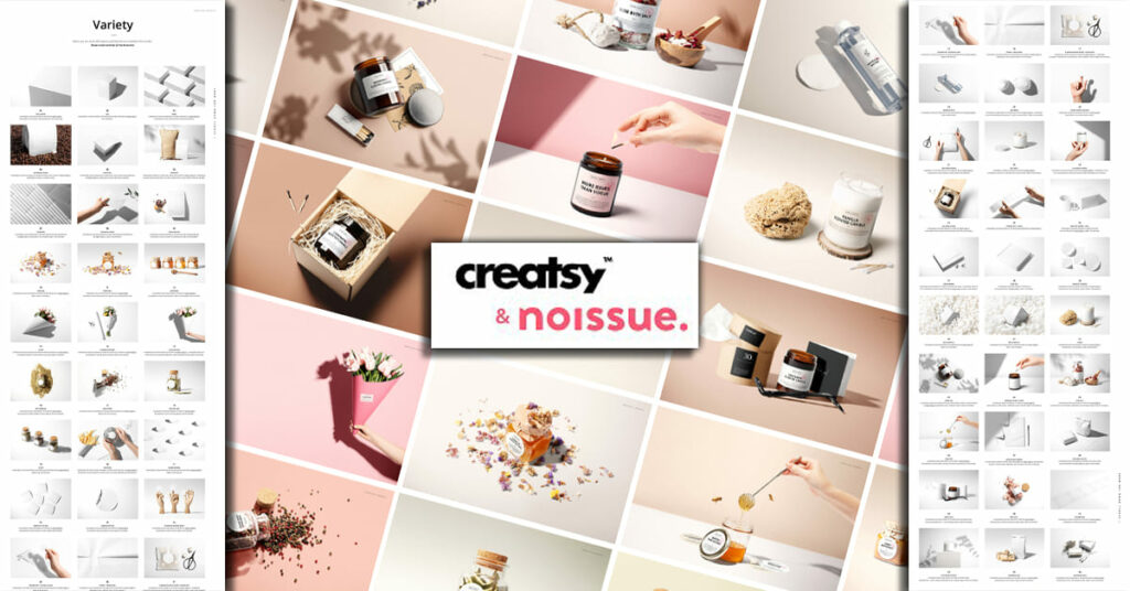 Noissue Stickers Mockup Bundle – MasterBundles