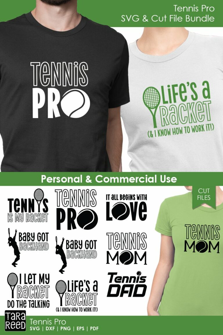 Tennis Pro - Tennis SVG and Cut Files for Crafters – MasterBundles