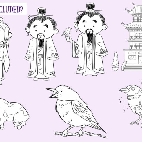 The Nightingale Fairy Tale Clip Art Collection | Master Bundles