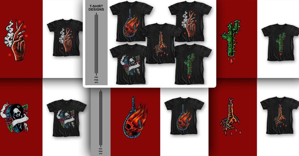 5 Tattoo Style | T-Shirt Designs – MasterBundles