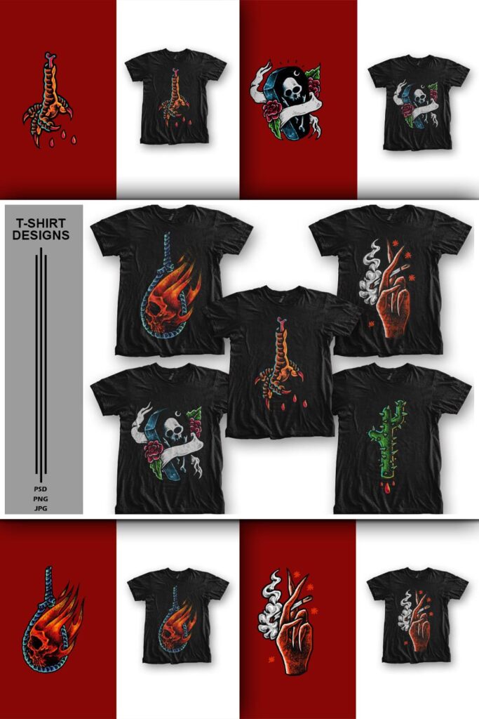 5 Tattoo Style | T-Shirt Designs – MasterBundles