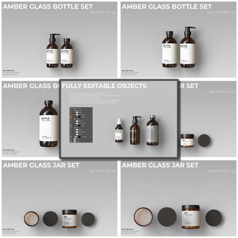 Top Down Amber Glass Scene Creator – MasterBundles