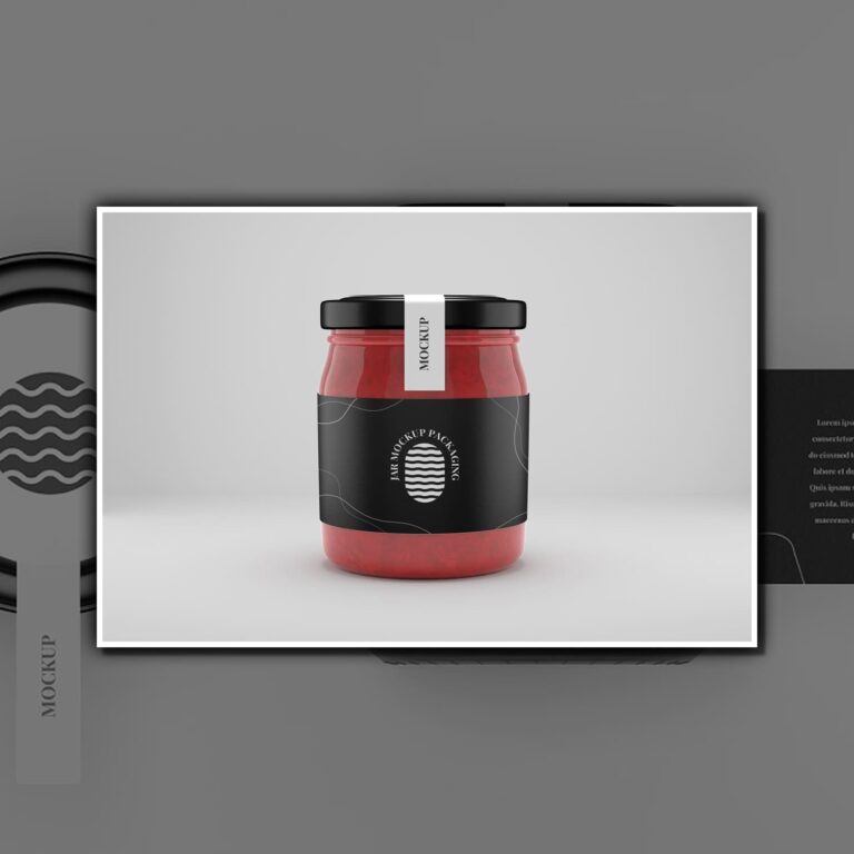 Jam Jar Mockup – MasterBundles