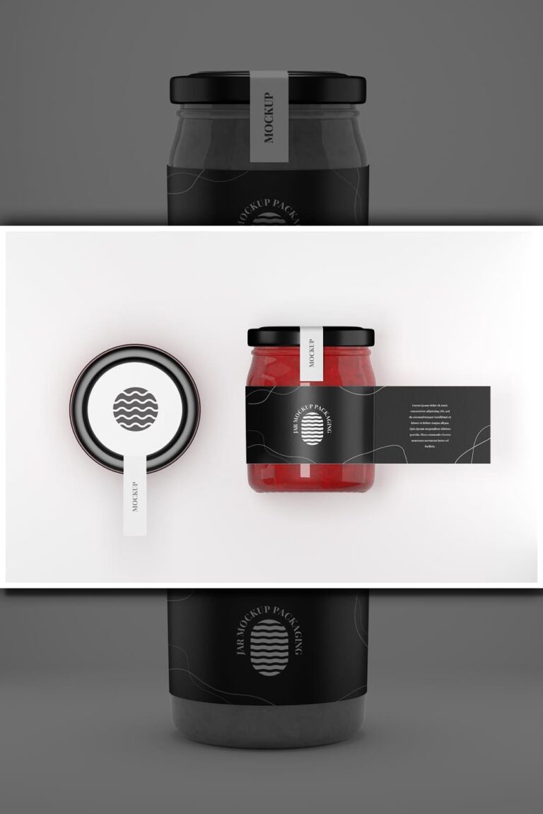 Jam Jar Mockup – MasterBundles