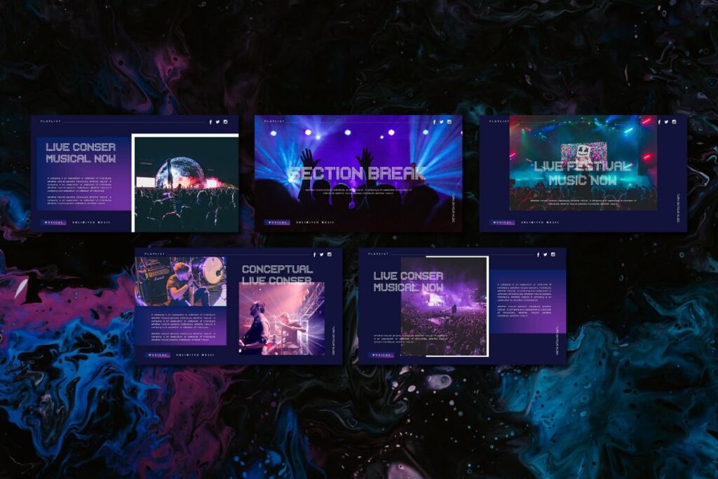 PLAYLIST Google Slide Template – MasterBundles