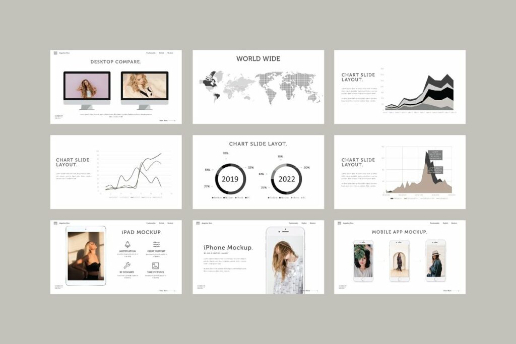 Angeline Design Powerpoint Template – MasterBundles