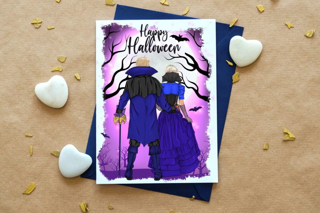 Halloween couple clipart - MasterBundles
