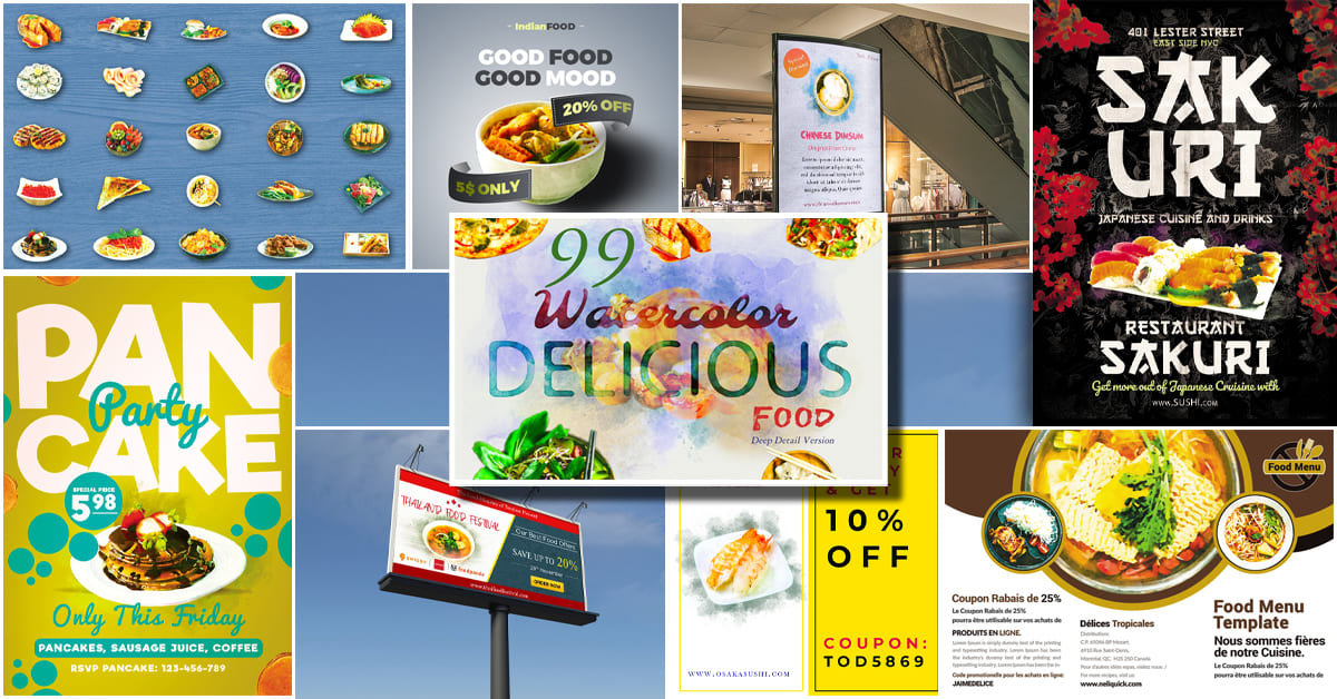 99 Watercolor Delicious Food Design – MasterBundles