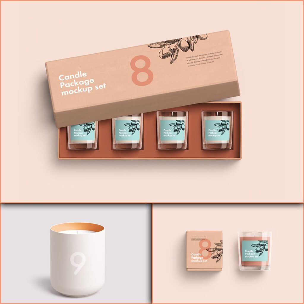 Candle Mockup Bundle – MasterBundles