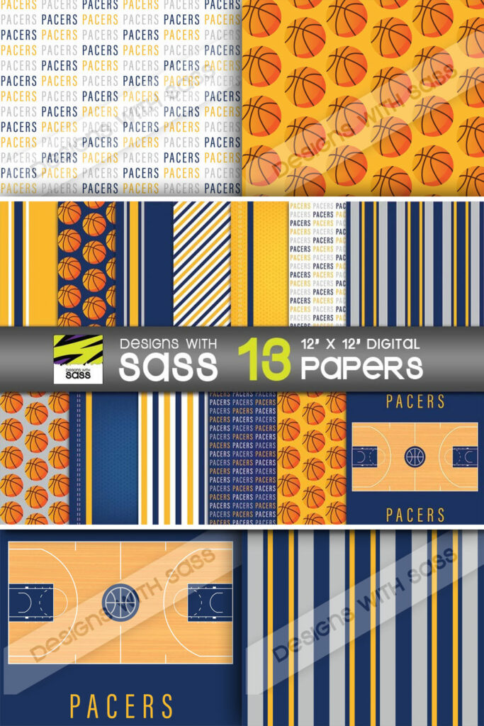Indiana Basketball Digital Paper | Master Bundles
