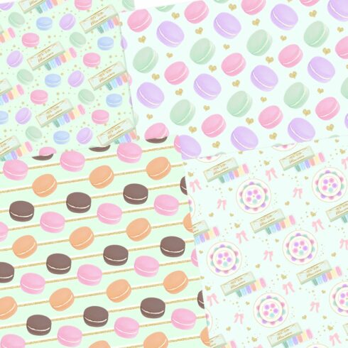 Macaron Digital Papers Seamless Pattern | Master Bundles