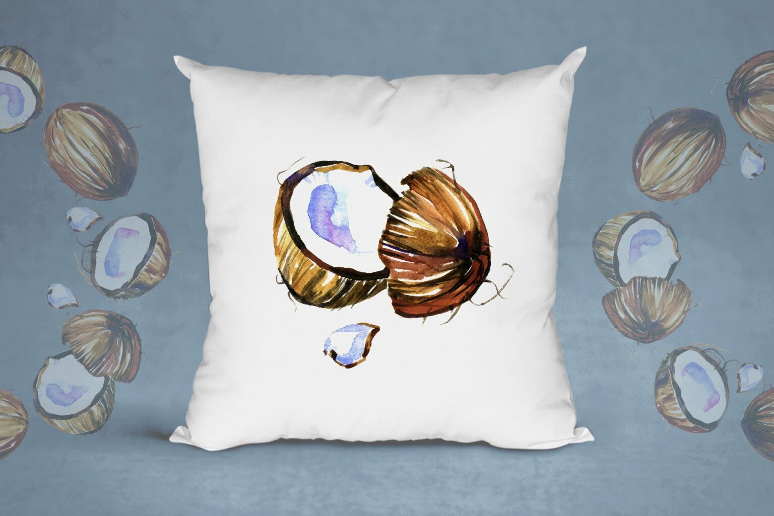 Watercolor Coconut Milk – MasterBundles