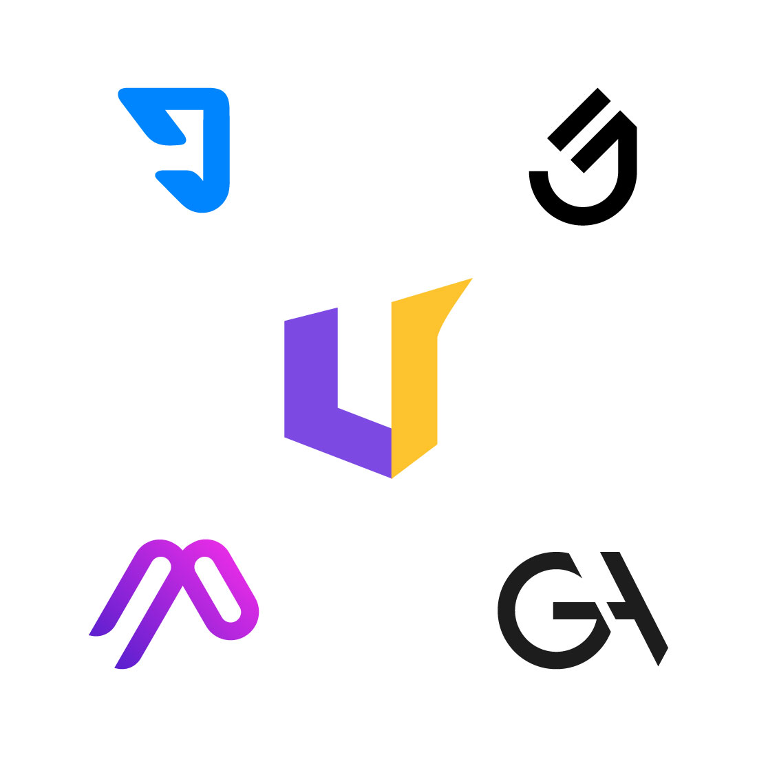 5 word mark logos design - MasterBundles